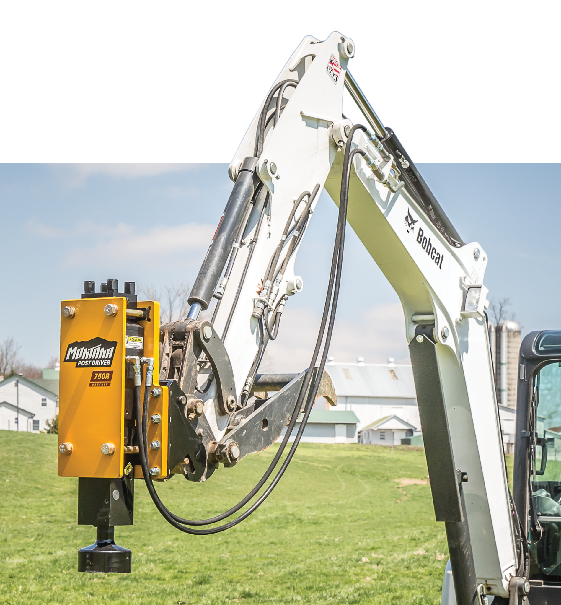 Montana Post Driver | The ORIGINAL Hydraulic Hammer Post Driver