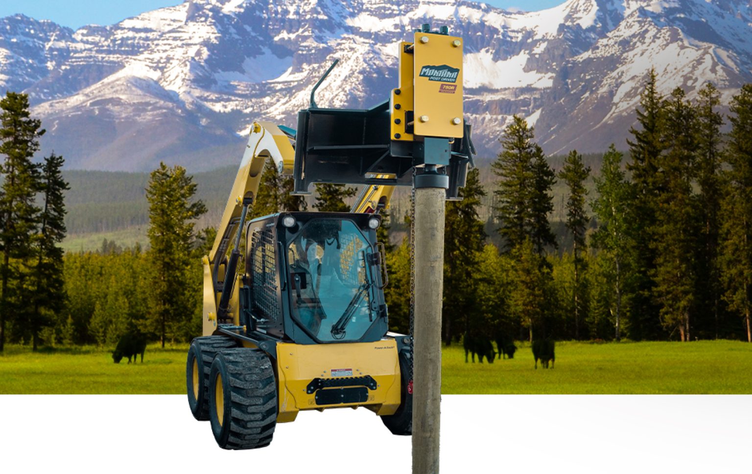 Montana Post Driver | The ORIGINAL Hydraulic Hammer Post Driver